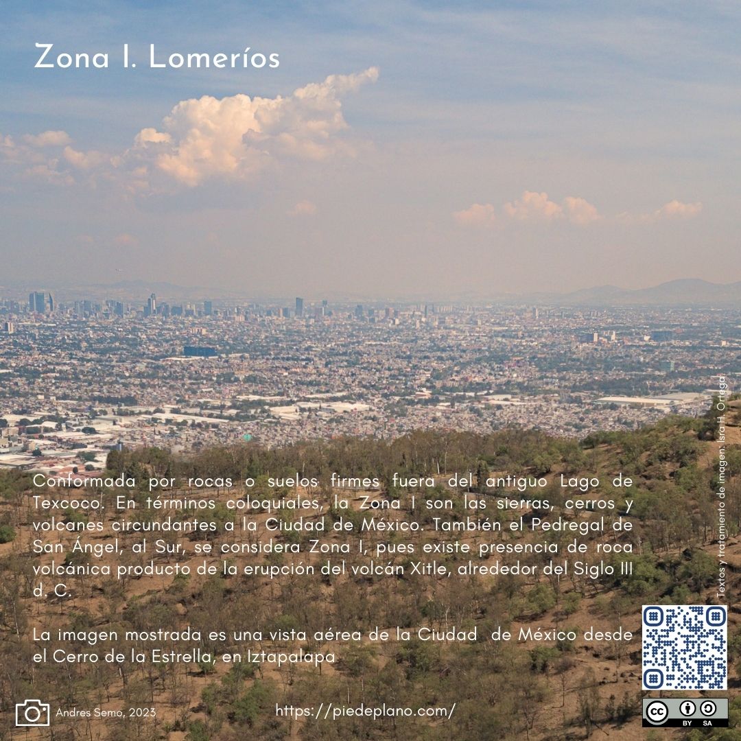Zonificación geotécnica de la Ciudad de México – Pie de Plano