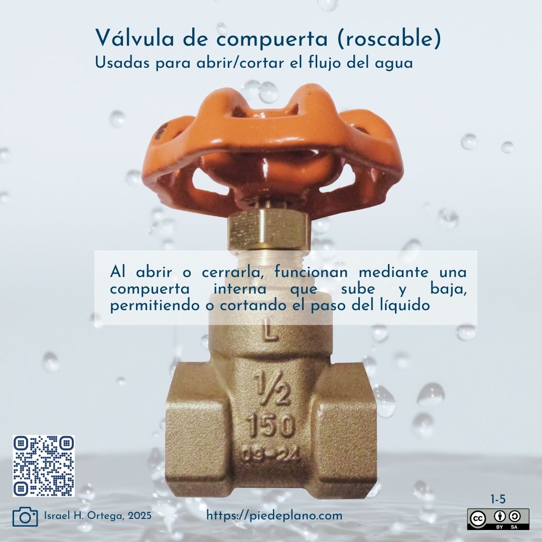 Válvula de compuerta – Pie de Plano