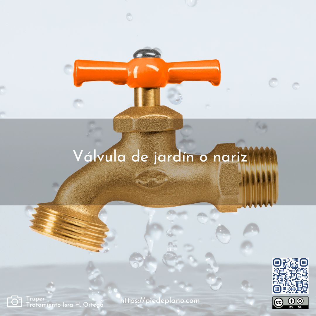 Válvula de jardín – Pie de Plano